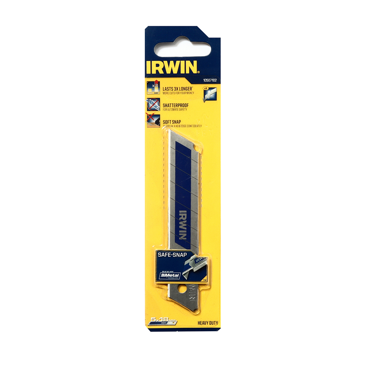 IRWIN ใบมีดคัทเตอร์ BI-METAL BLUE (5PCS/1PAC) - ONEHOMES