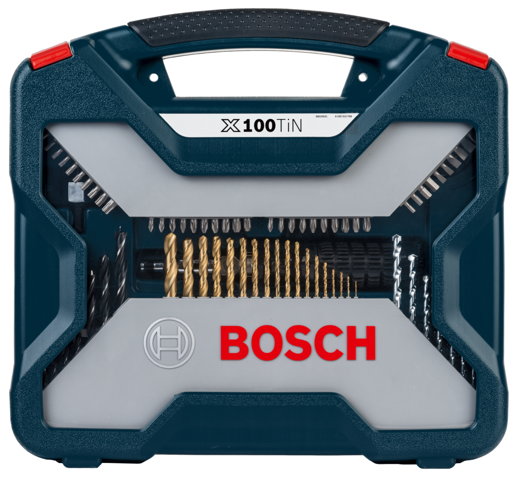 BOSCH รุ่น 100-piece Bosch X-Line TiN-coated set for wood, masonry and ...